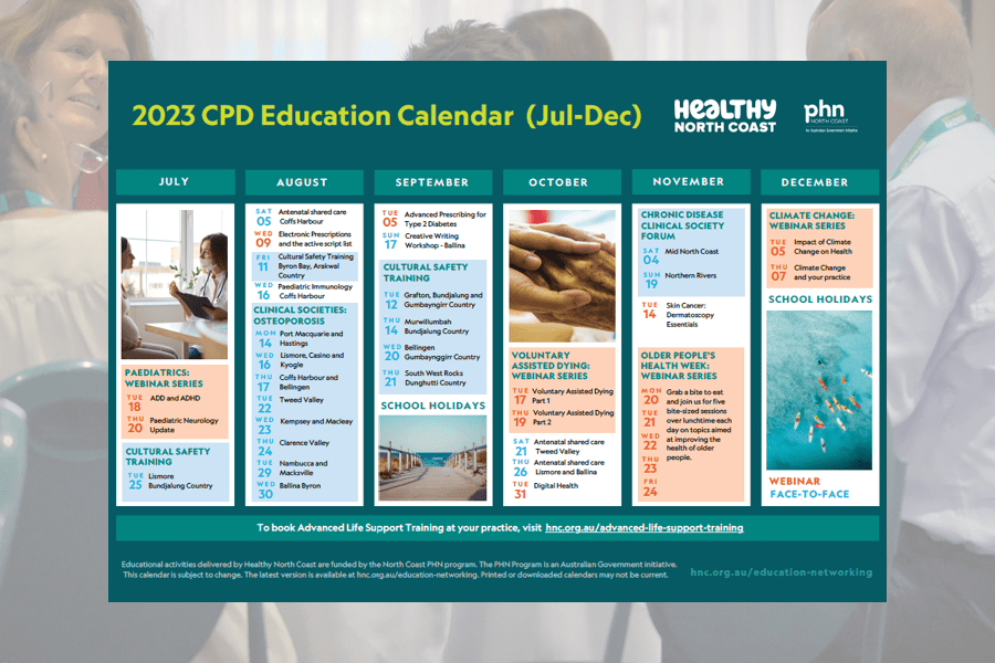 Healthy North Coast launches new CPD calendar for July-December 2023 ...
